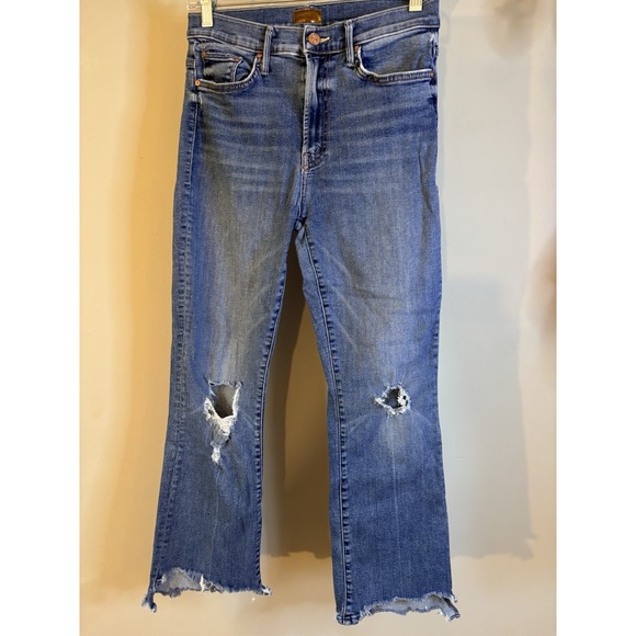 MOTHER | Jeans | Mother Jeans Insider Crop Step Chew Stepping On Coals ...